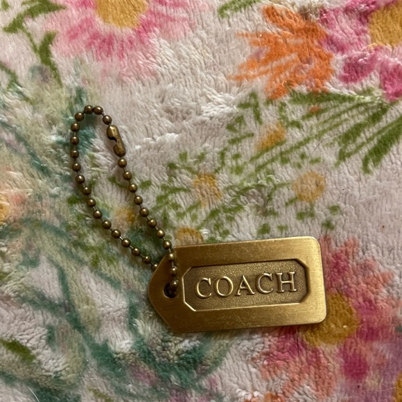 Coach | Accessories | Vintage Coach Metal Bag Tag Hang Tag Purse Charm ...